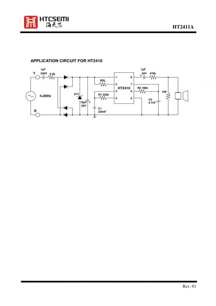 HT2411ARZ datasheet page 3