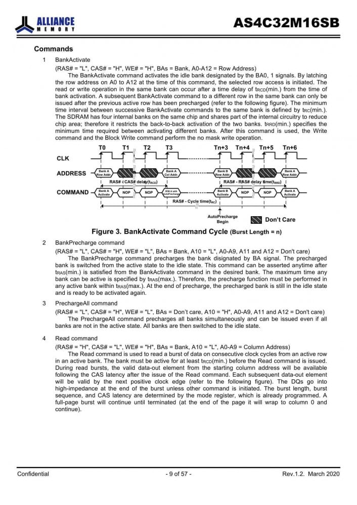 AS4C32M16SB datasheet page 9
