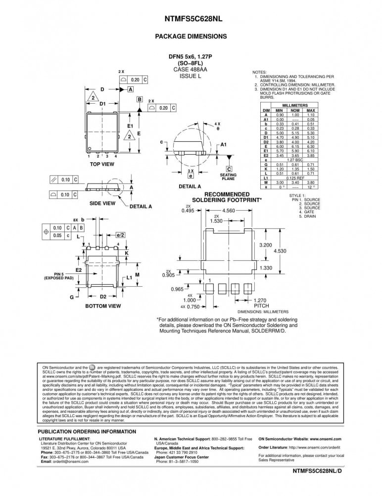 NTMFS5C628NLT1G datasheet page 6