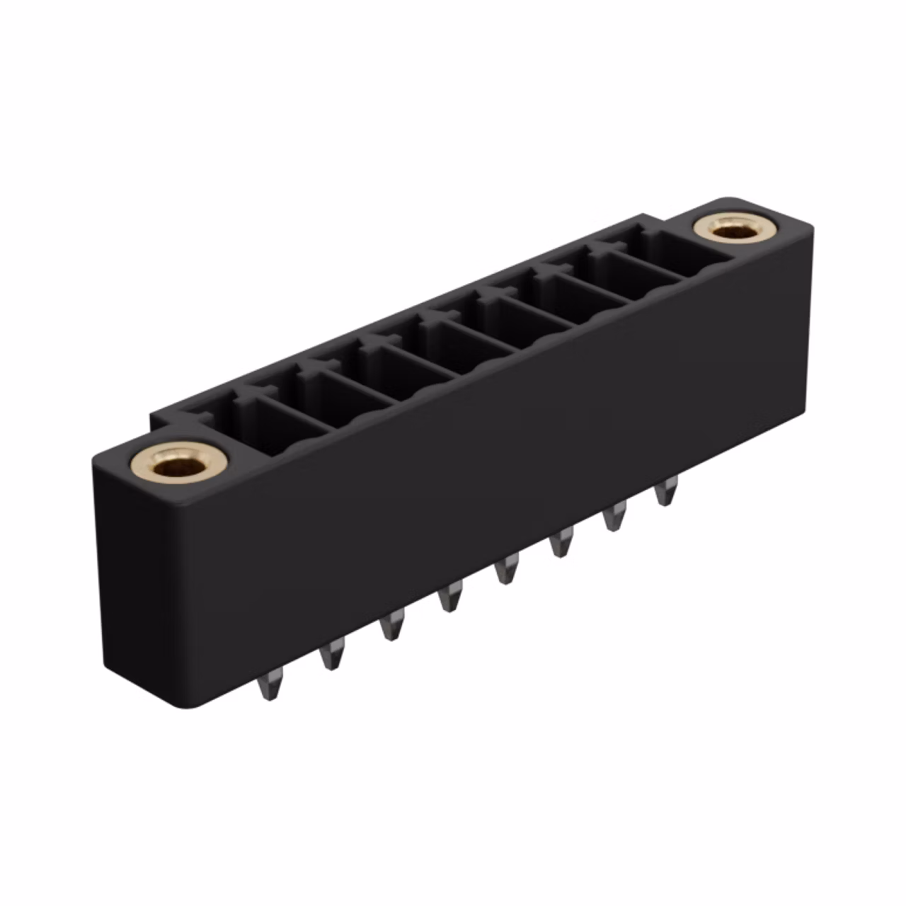 3.50mm Pitch Eurostyle Vertical PCB Header, with Threaded Retention Inserts, 8 Circuits for sale
