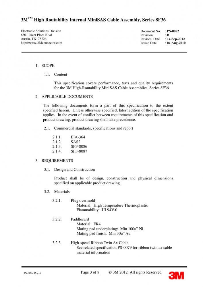 3M 8F36 product specification page 3