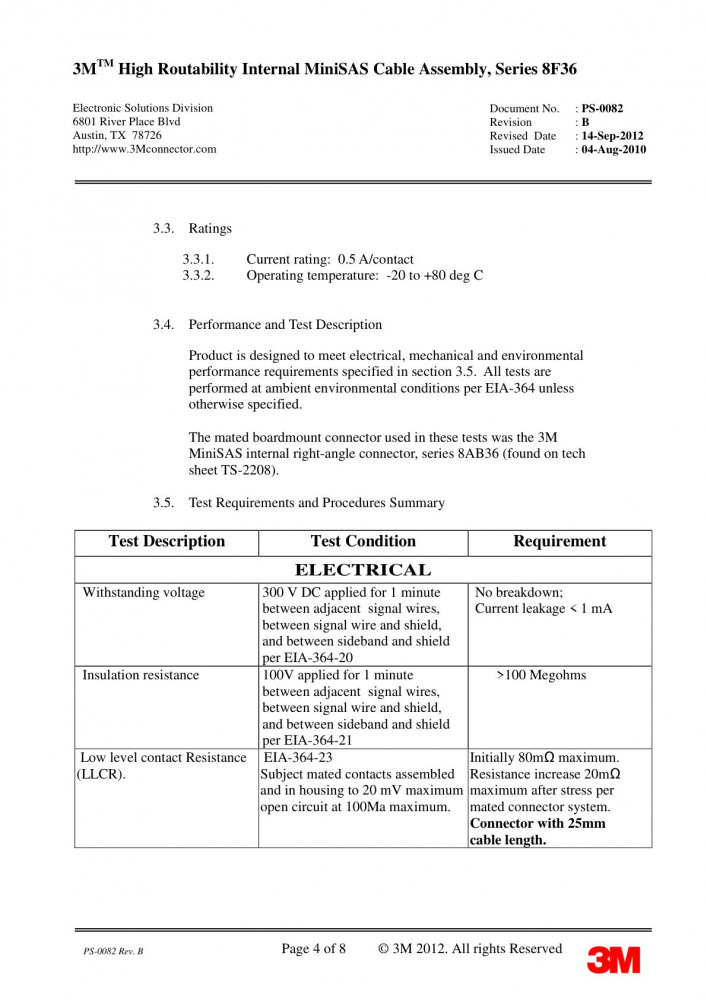 3M 8F36 product specification page 4