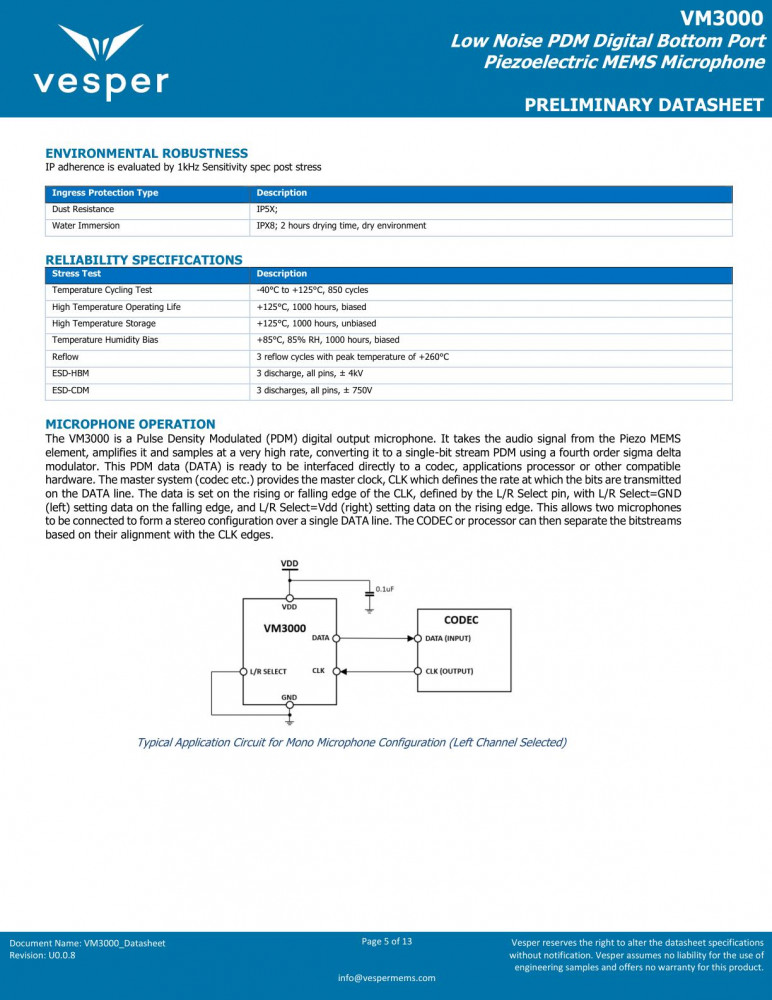 VM3000 document page 5