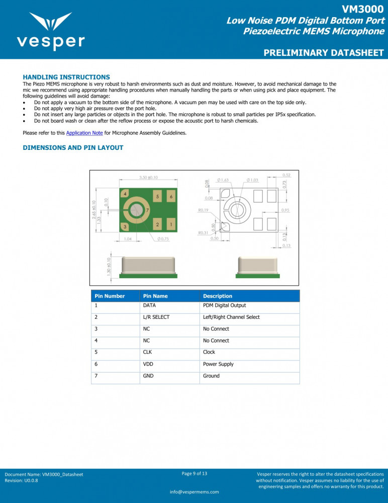 VM3000 document page 9