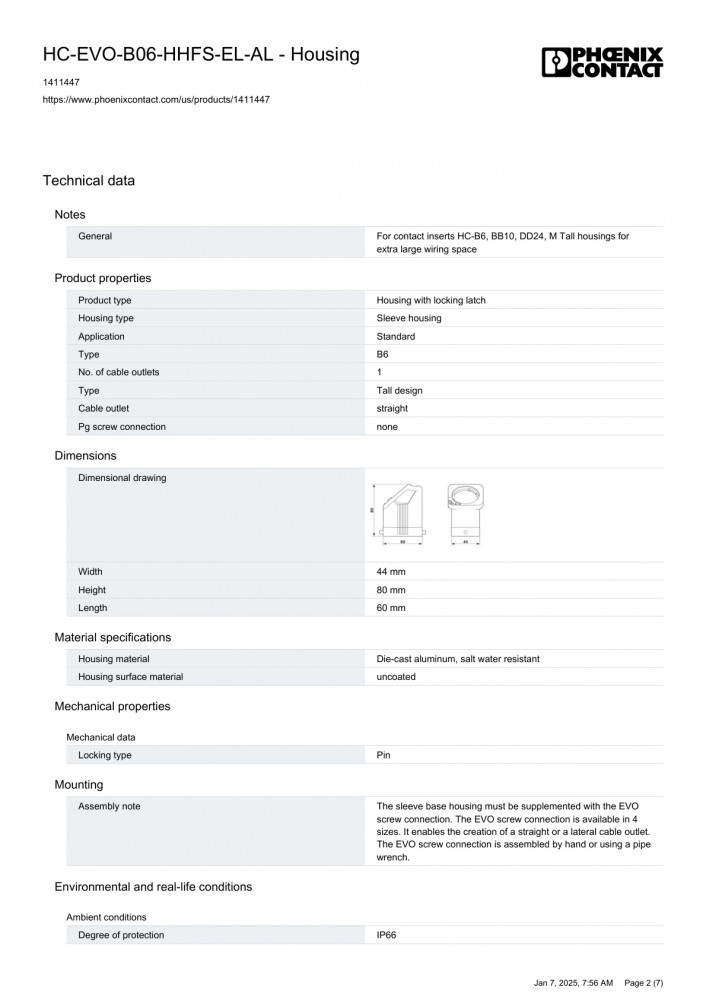 Phoenix Contact 1411447 product document page 2