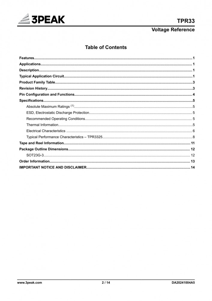 TPR3340-S3TR datasheet page 2