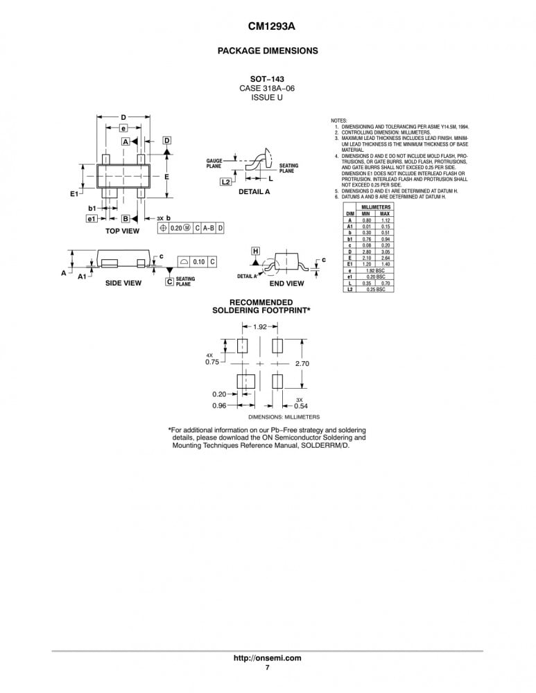 CM1293A datasheet page 7