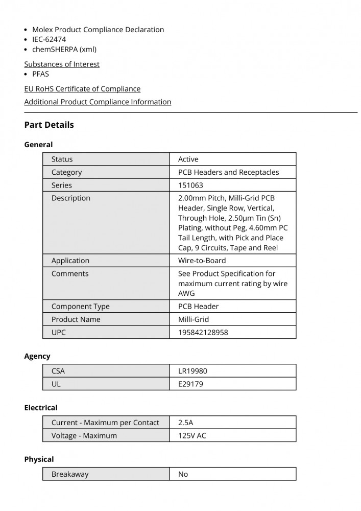 Molex Milli-Grid application specification page 2