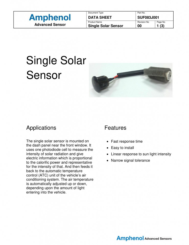 SUF083J001 datasheet page 1