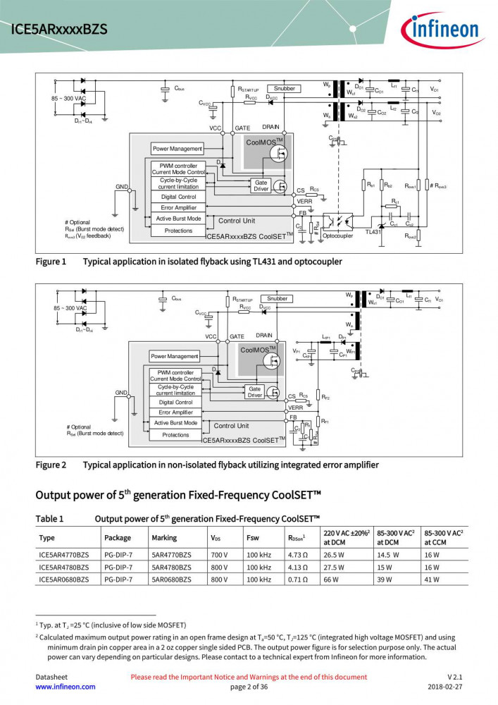 ICE5AR0680BZS technical document page 2