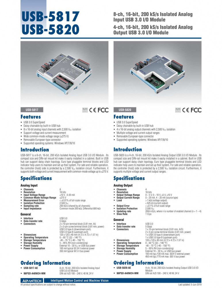 USB-5820 product-document visual