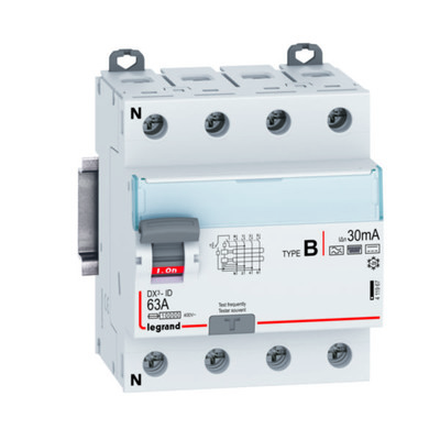 RCCB DX3 4 pole 63A type B 30mA for sale