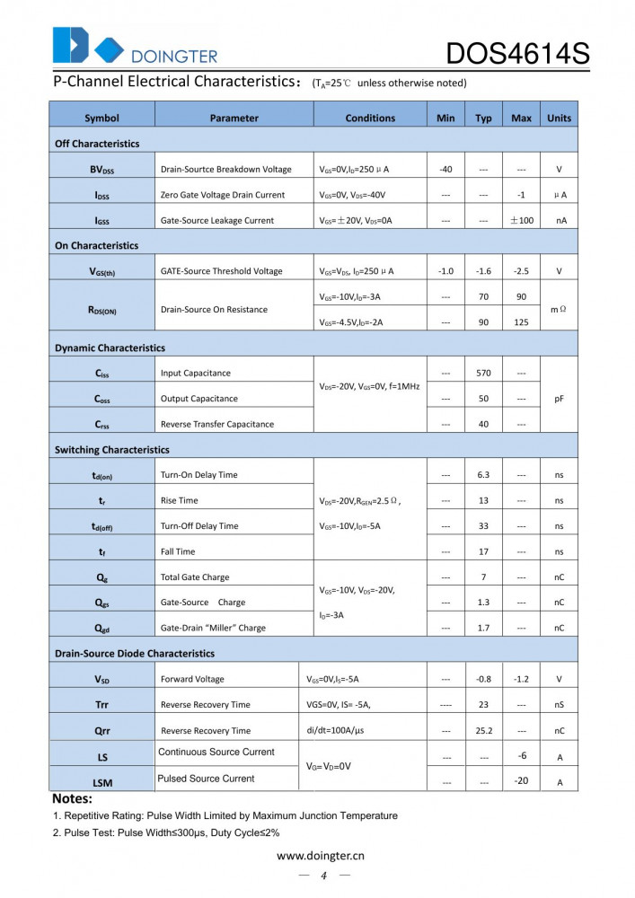 DOS4614S datasheet page 4