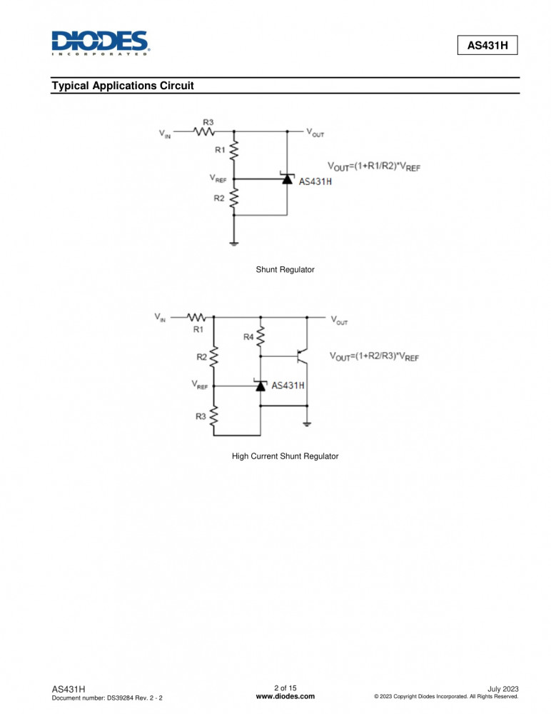 AS431H datasheet page 2