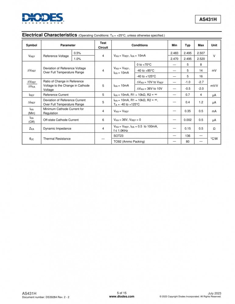AS431H datasheet page 5