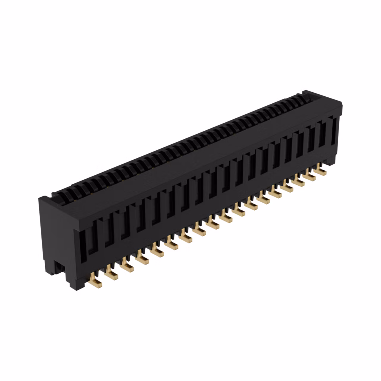 Easy-On FFC/FPC Connector, 0.50mm Pitch, Surface Mount, Vertical, Non-ZIF, Reverse Footprint, Gold Plating, Black, 36 Circuits for sale