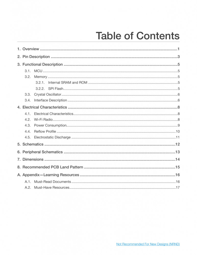 ESP-WROOM-02 datasheet page 4