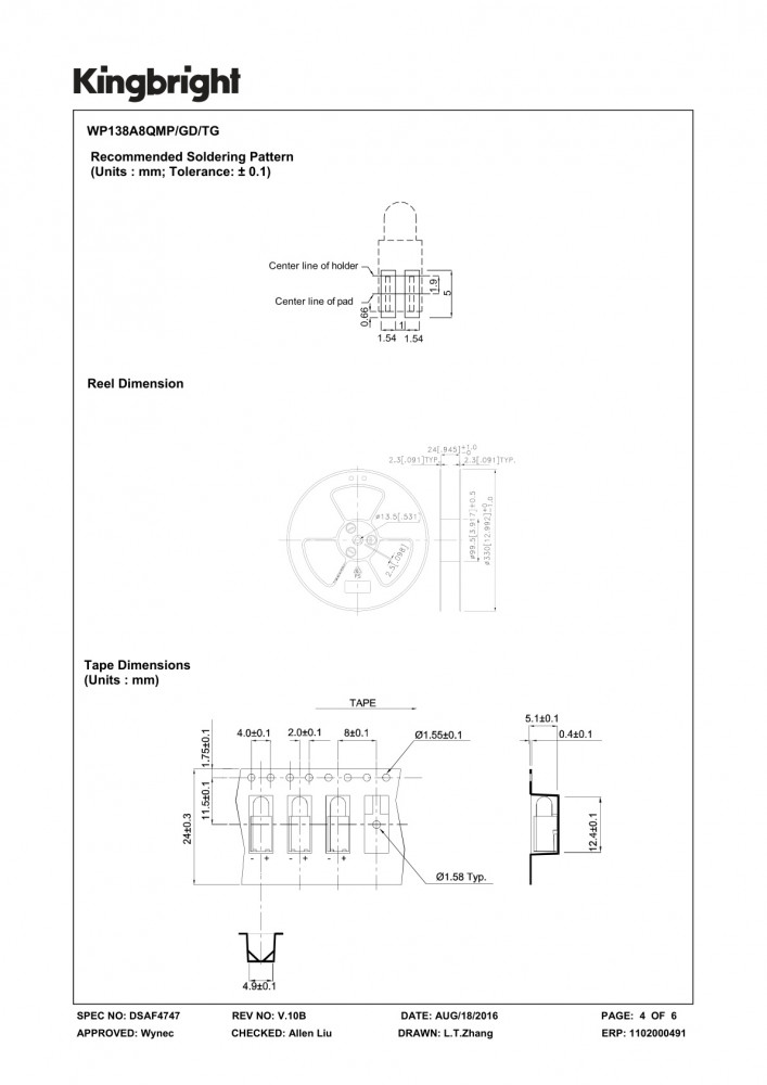WP138A8QMP/GD/TG datasheet page 4