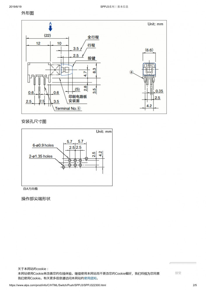 SPPJ322300 product drawing page 2