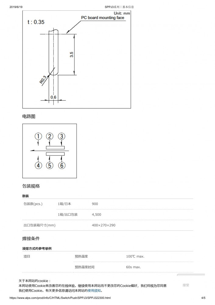SPPJ322300 terminal and circuit diagram page 4