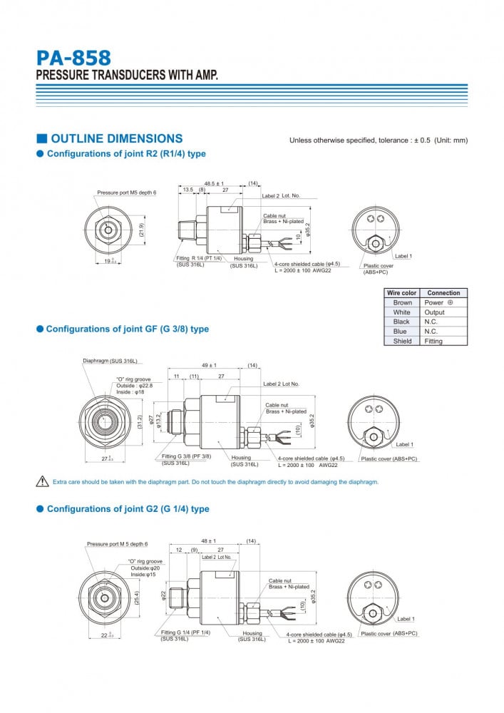 PA-858 datasheet page 4
