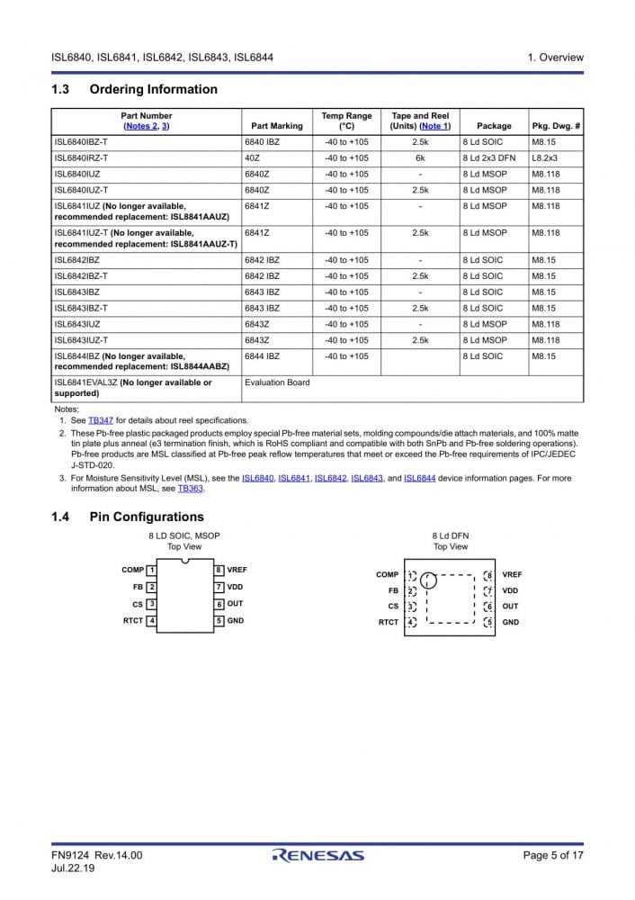 ISL6843 datasheet page 5