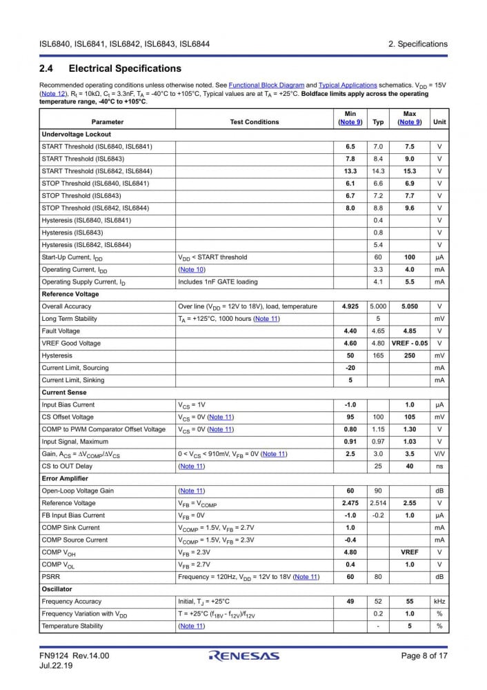 ISL6843 datasheet page 8