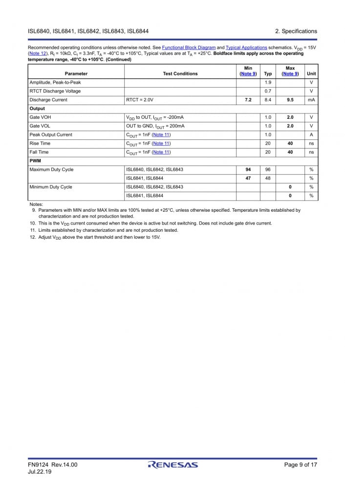 ISL6843 datasheet page 9