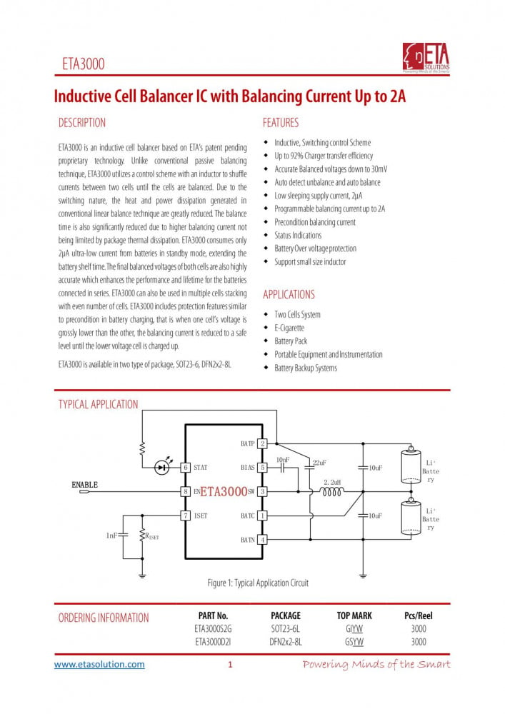 ETA3000D2I datasheet page 1