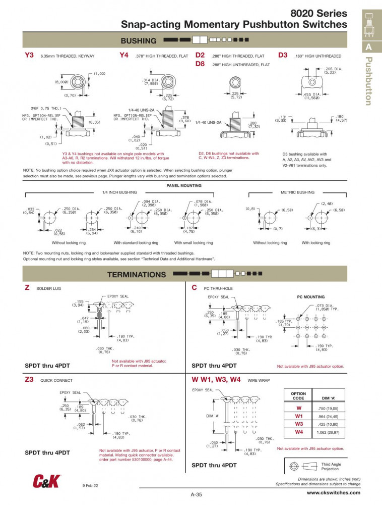 C&K technical document page 7
