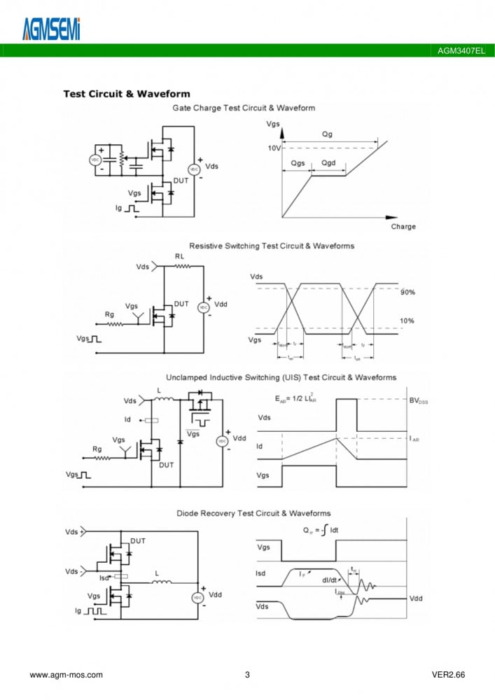 AGM3407EL datasheet page 3