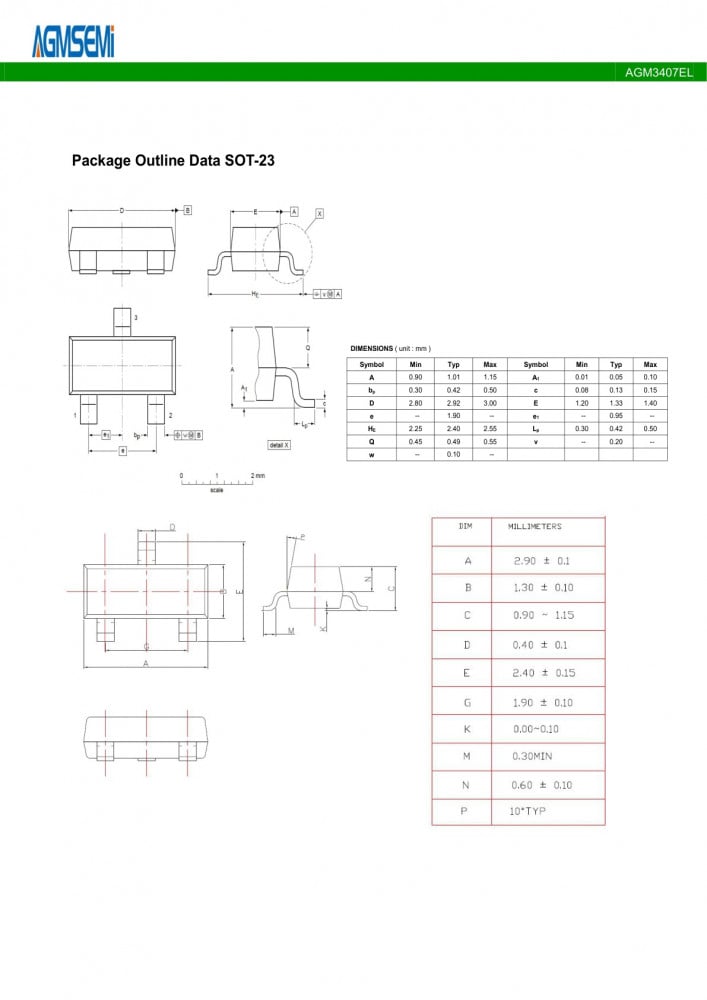 AGM3407EL datasheet page 7