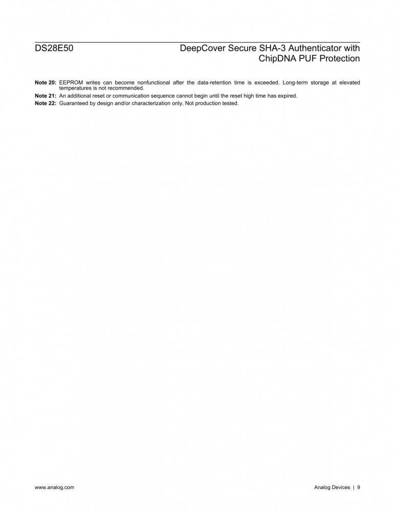 DS28E50 technical document page 9