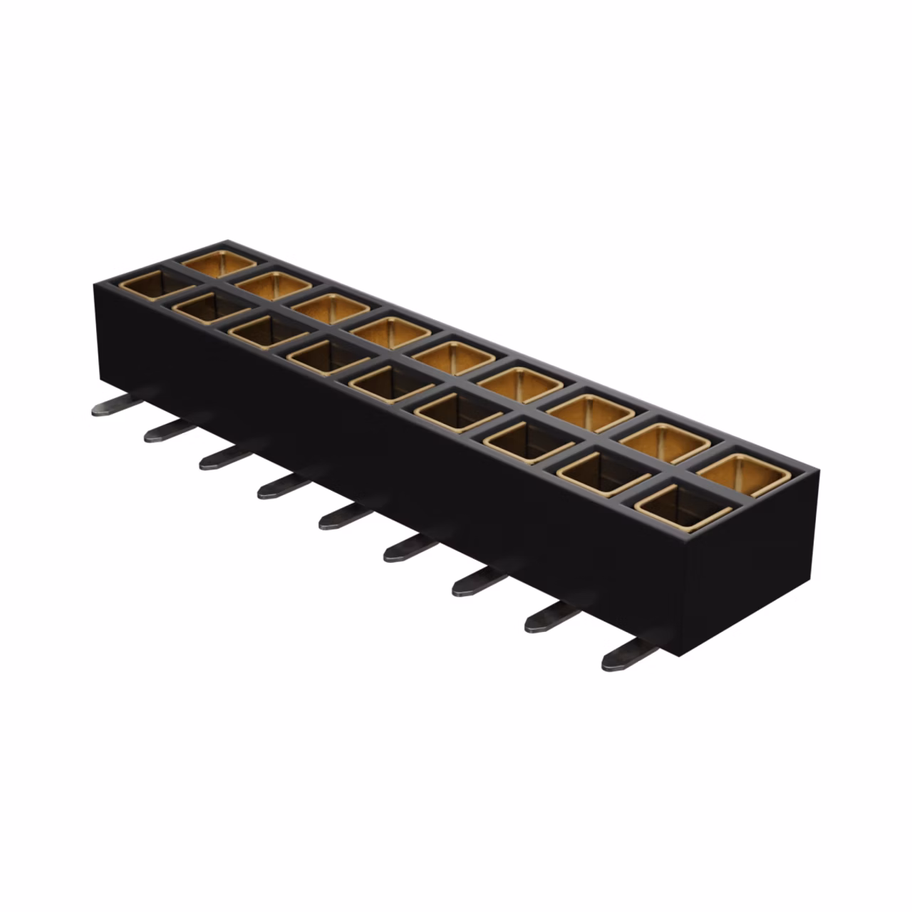 2.00mm Pitch Milli-Grid Receptacle, Surface Mount, Bottom Entry, 0.38µm Gold (Au) Plating, 18 Circuits, Tube, Lead-Free for sale