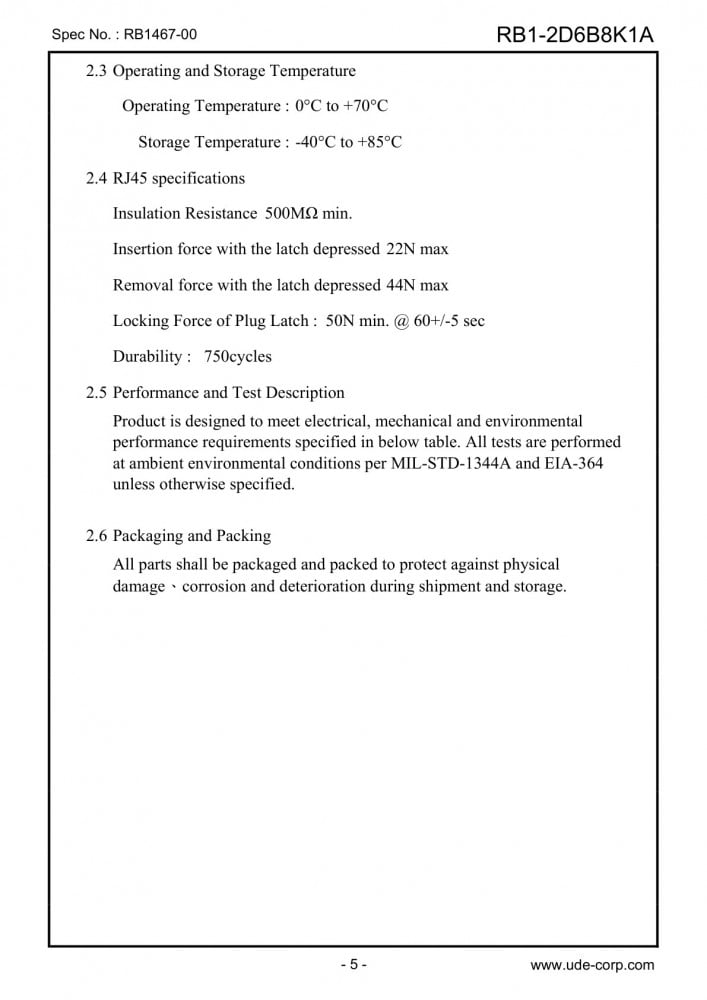 RB1-2D6B8K1A datasheet page 6