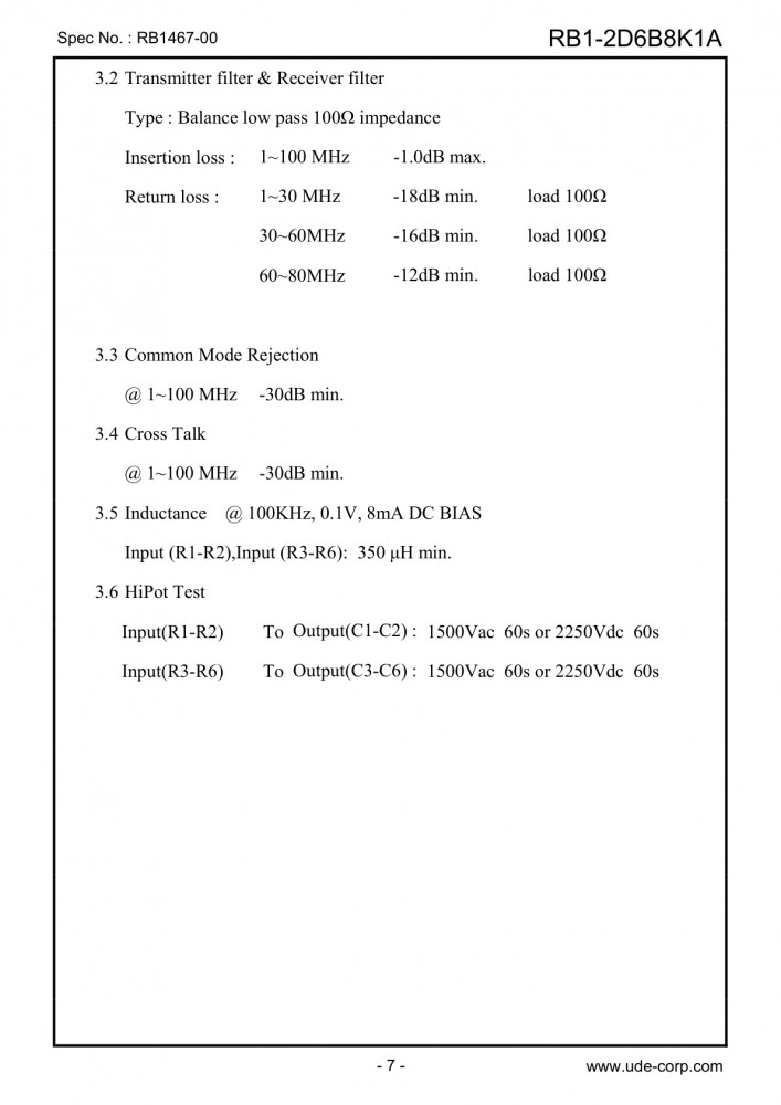 RB1-2D6B8K1A datasheet page 8