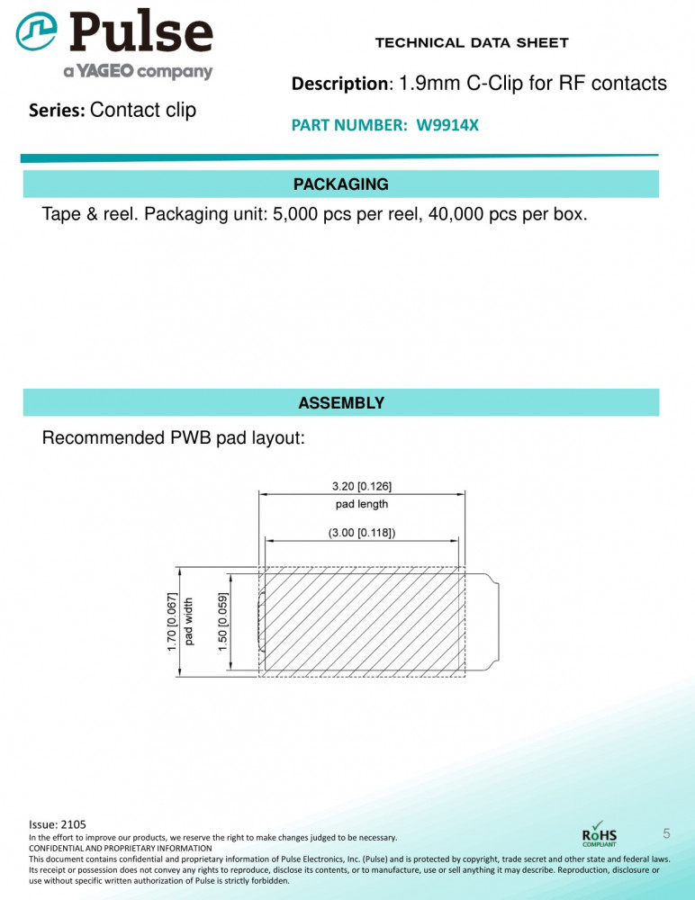 W9914 datasheet page 5