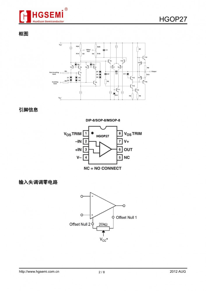 HGOP27 datasheet page 2