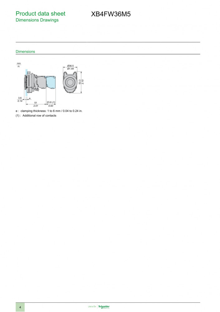 XB4FW36M5 technical document page 4