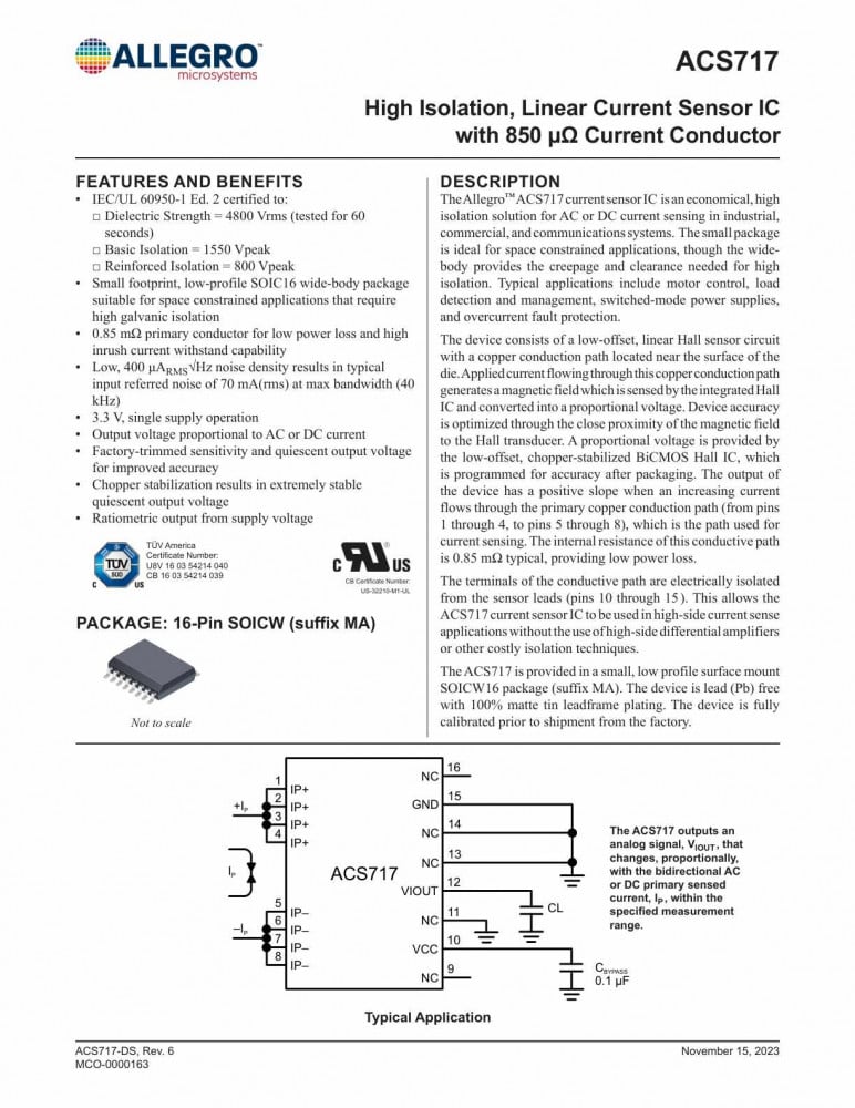 ACS717 datasheet page 2