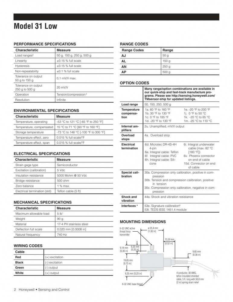 Honeywell Model 31 document page 2