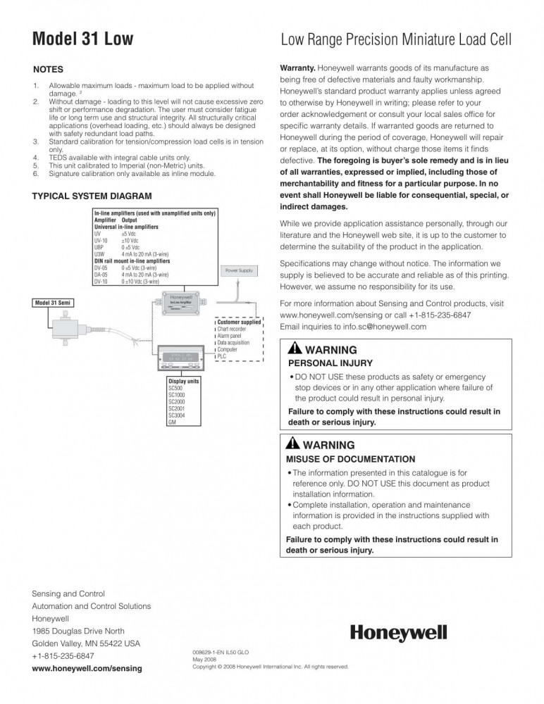 Honeywell Model 31 document page 3