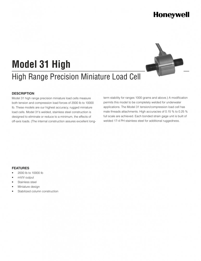 Honeywell Model 31 document page 8