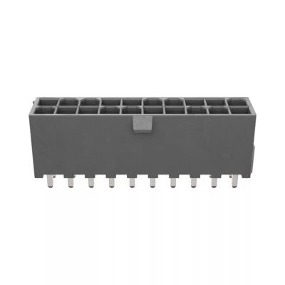 Mini-Fit Jr. Reflow Solder Capable Header, 4.20mm Pitch, Dual Row, Vertical, 20 Circuits, 1.57mm PCB Thickness, without PCB Pegs, LCP Housing, with Tin (Sn) Plating, Glow-Wire Capable, Tape and Reel for sale