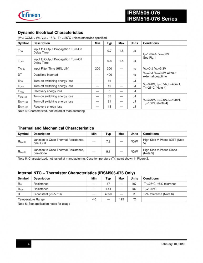 IRSM506-076PA datasheet page 4