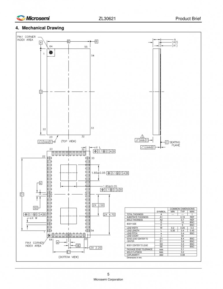 ZL30621 product brief page 5
