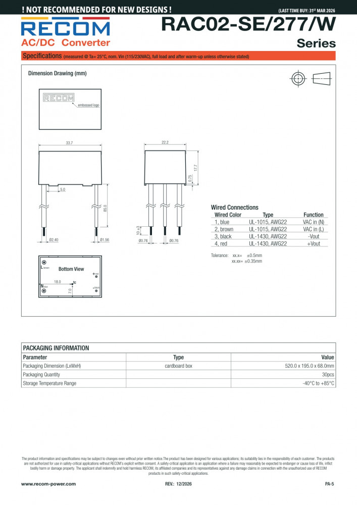RAC02 technical document page 5