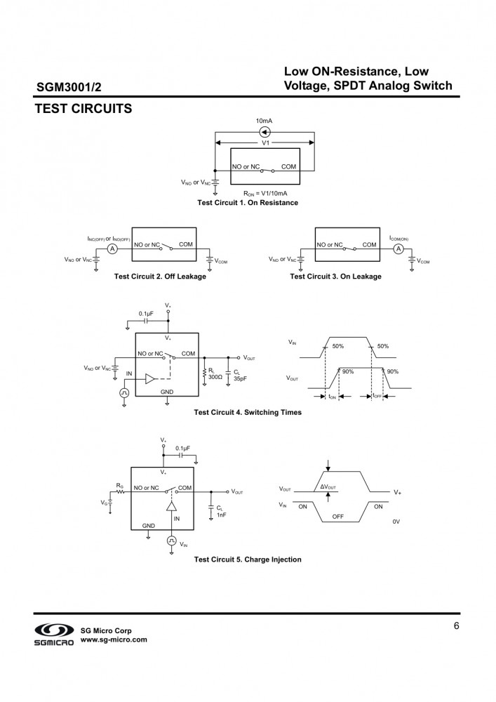 SGM3002XMS/TR datasheet page 6