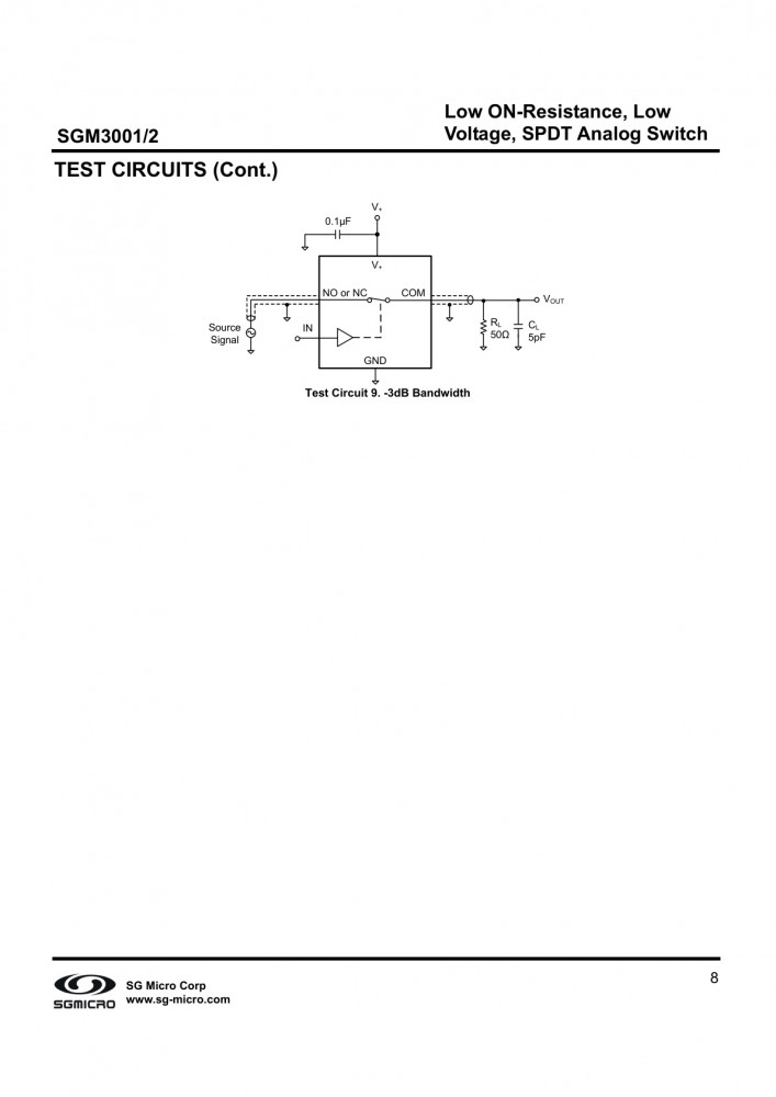 SGM3002XMS/TR datasheet page 8