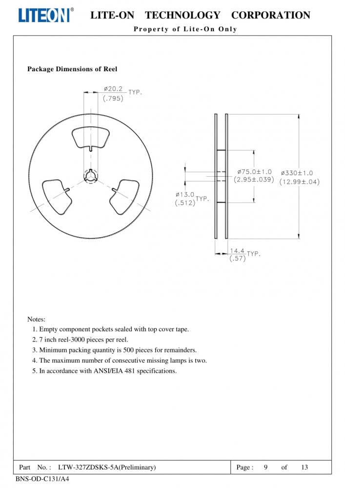 LTW-327ZDSKS-5A datasheet page 10